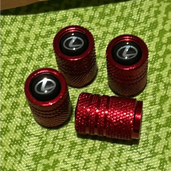 lexus | Accessories | 3 New Lexus Red Tire Valve Caps | Poshmark